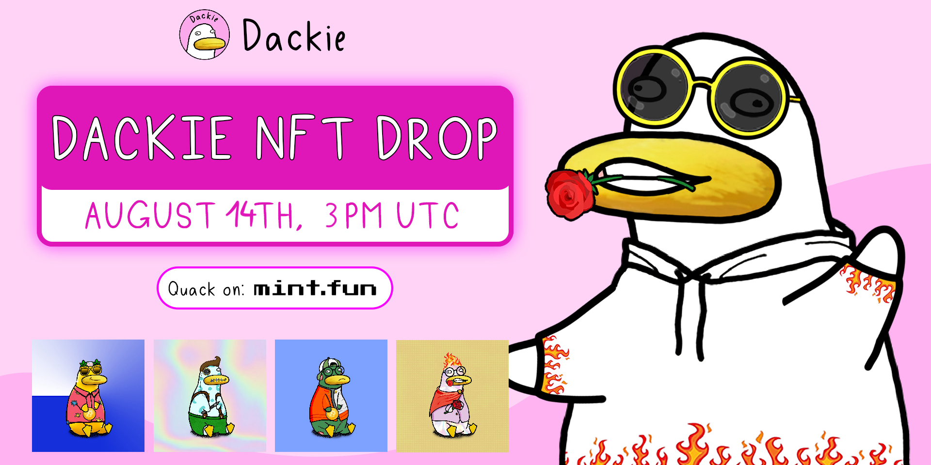 Dackie NFT Drop on Base — DackieSwap