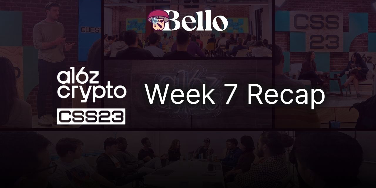 CSS Week 7: People and Culture, PMF, and Bello's Offsite — Bello