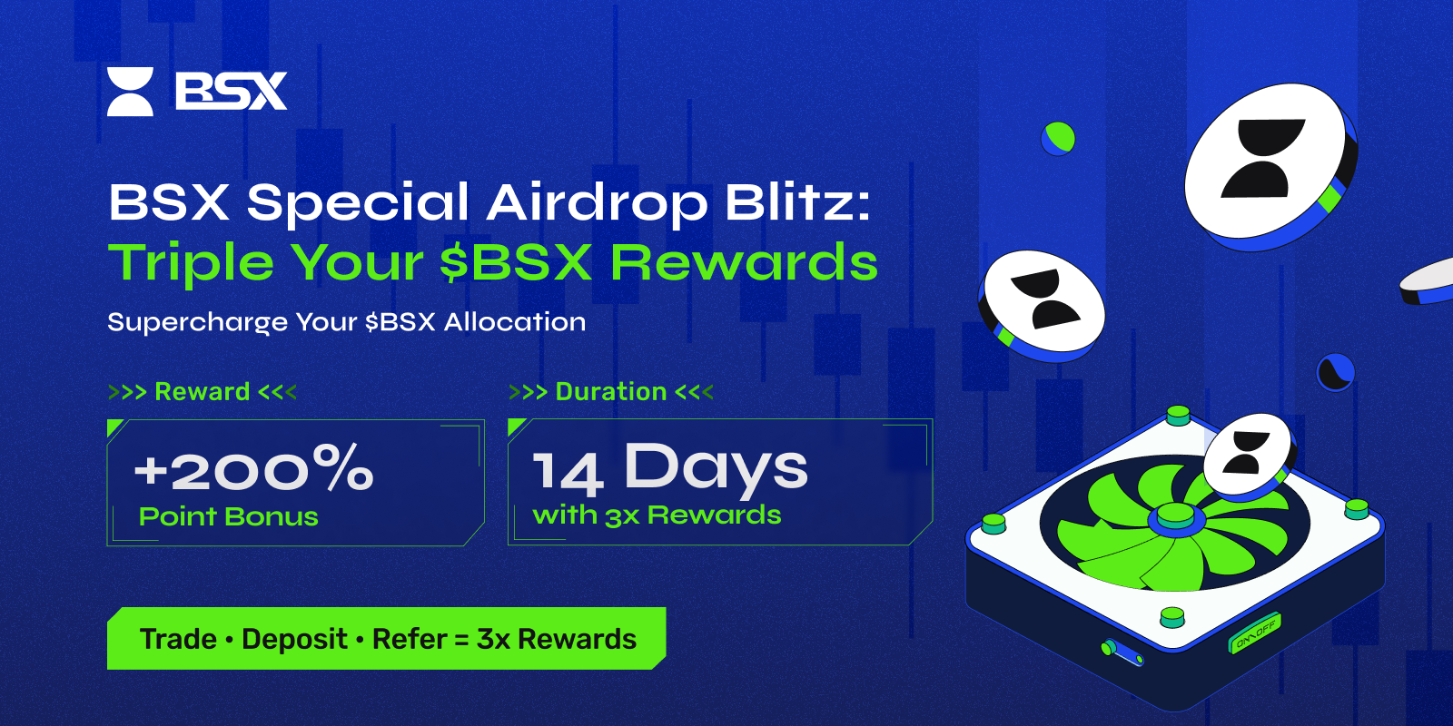BSX Special Airdrop Blitz: Triple Your BSX Rewards — BSX