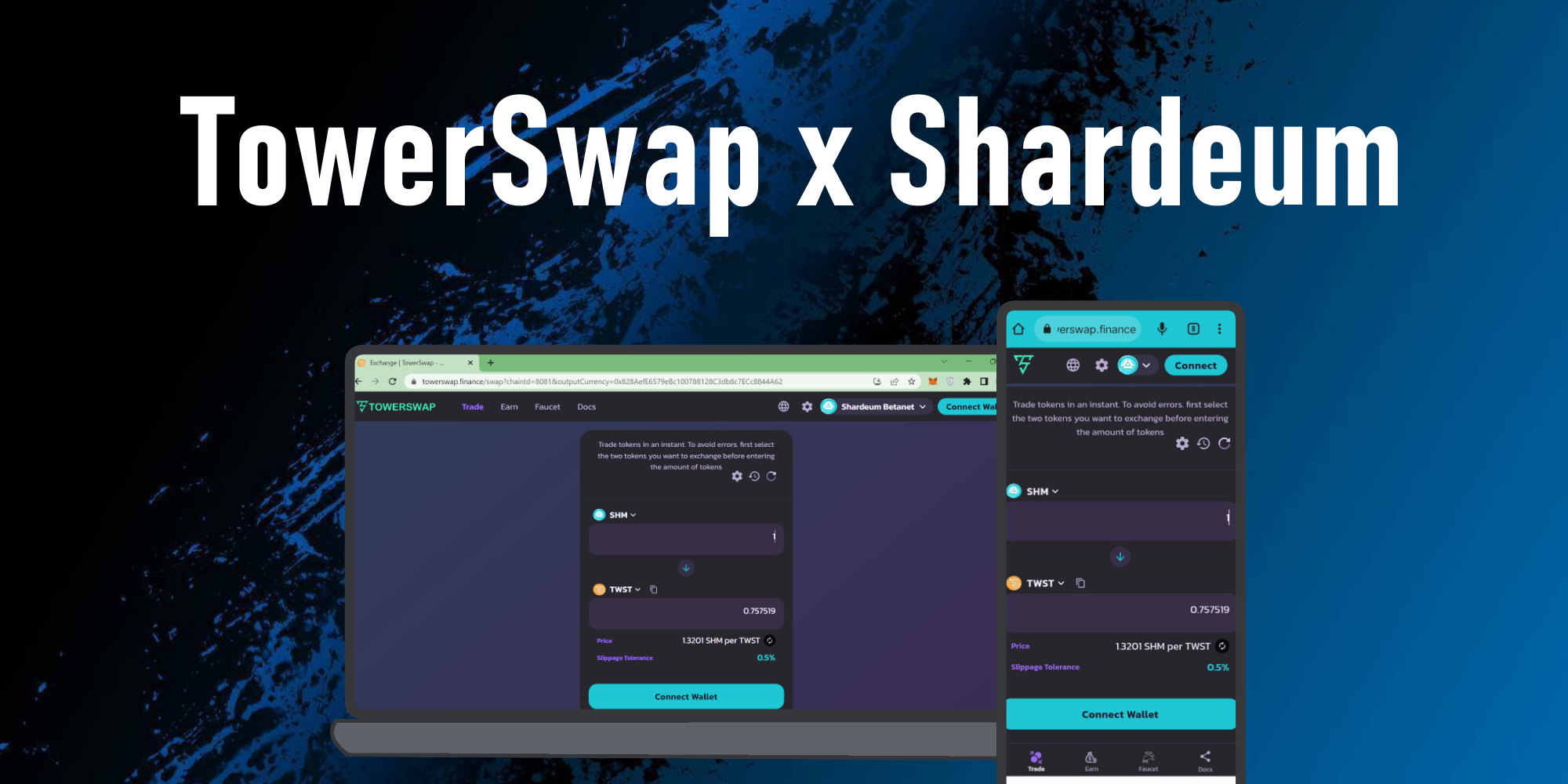 TowerSwap X Shardeum — TowerSwap
