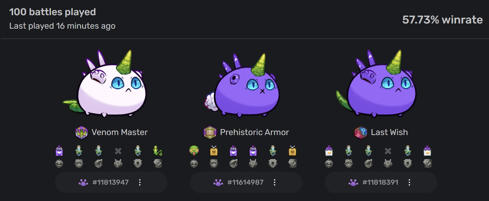Uncommon Archetypes in Epic Era of Season 5 in Axie Infinity: Origins