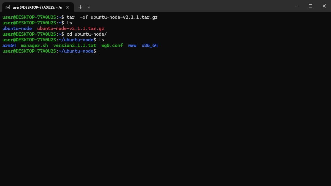 User Manual for Linux/Ubuntu Server — Network3
