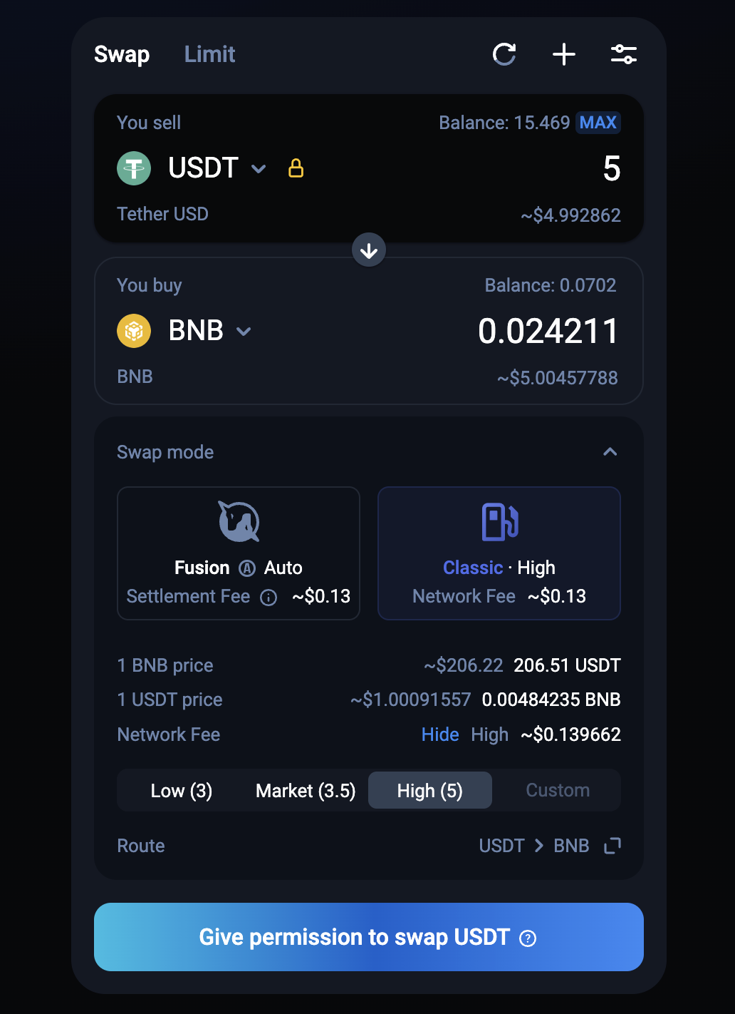 How to Swap Crypto with the 1inch? — 0x8f6E…2AD2