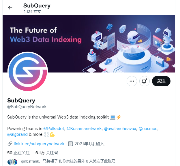 22年8月29日新项目SubQuery（SQT）点评： — woshiguaizi