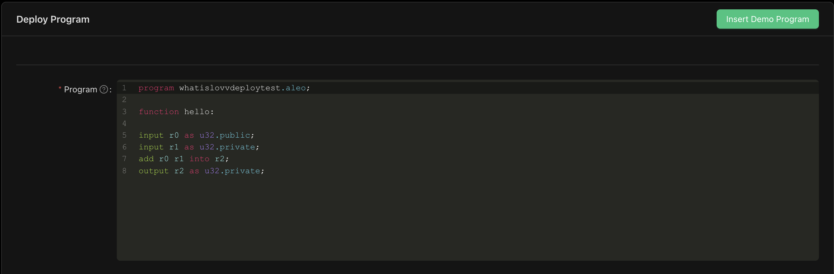 Деплой контракта в Aleo Crypto Davy — WHATISLOVV