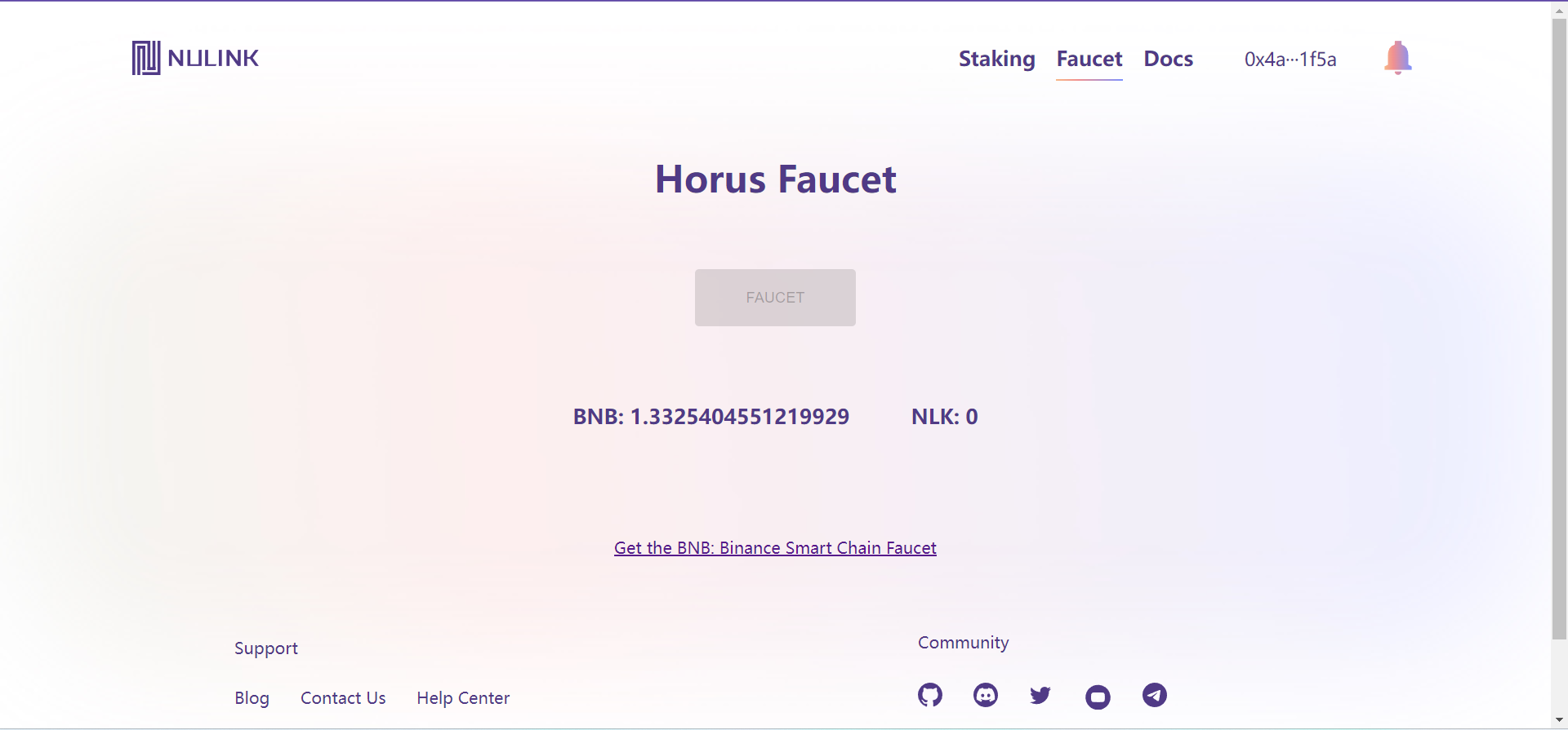 NuLink 项目的测试网，完成后一个账号最多可以获得 600 个 NLK 代币。 | Yup