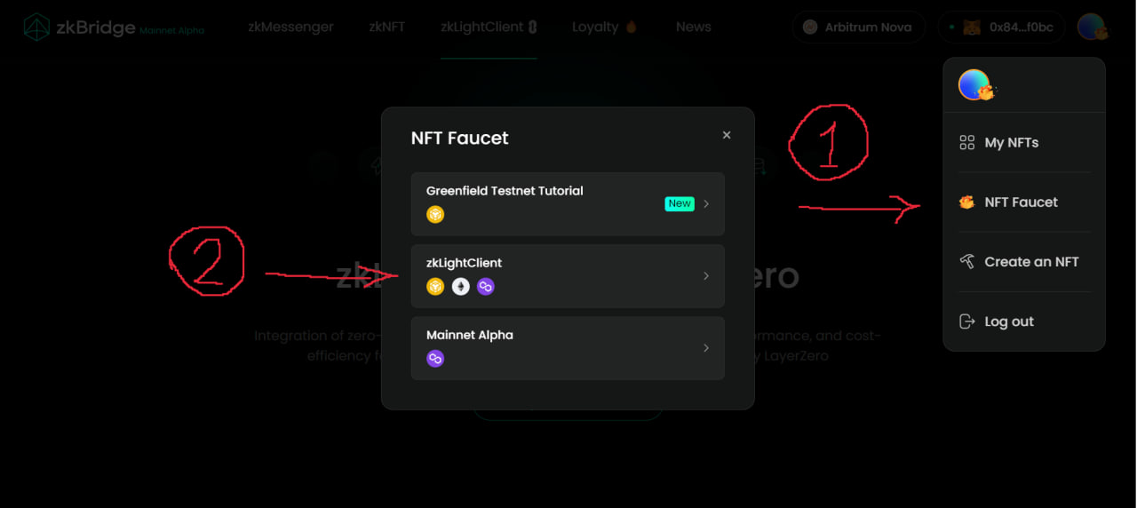 LayerZero Arbitrum Nova — CryptoWizard (💙,🧡)