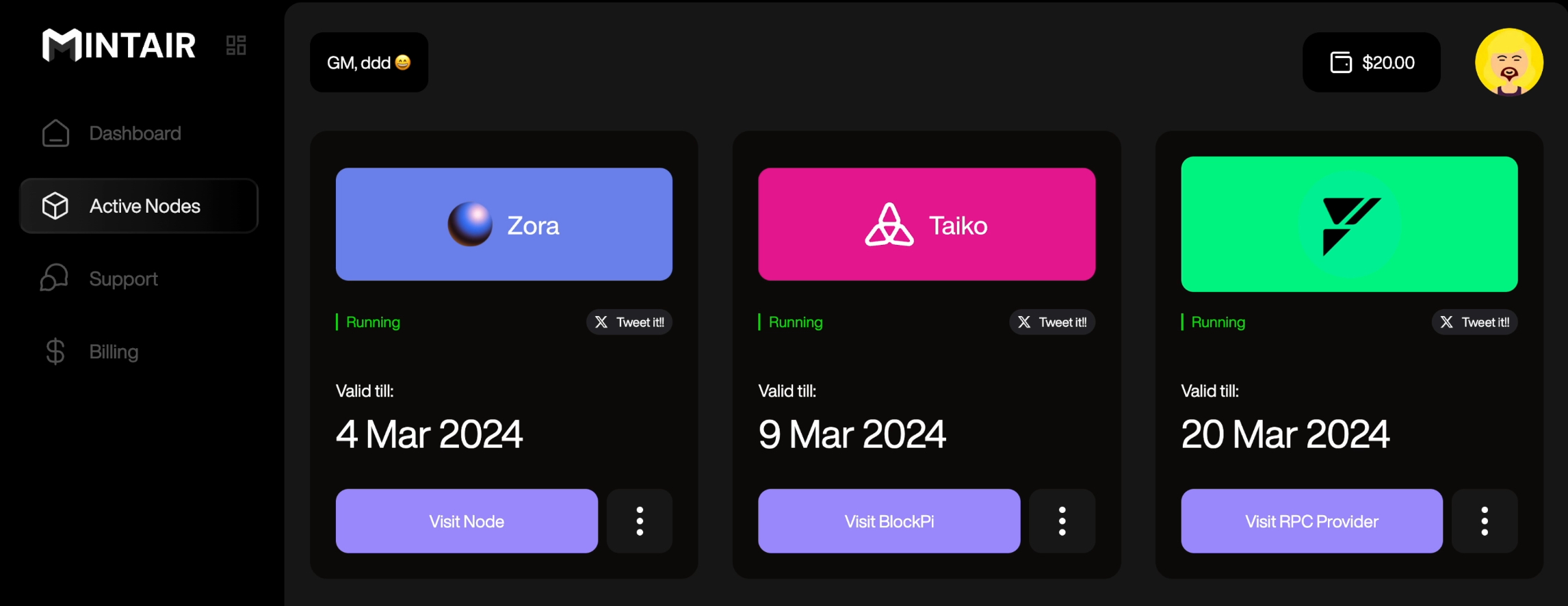 Tutorial: Run a Fuel Node on Mintair — Mintair | One Click Node 🪄