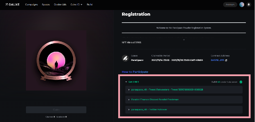 ParaSpace Airdrop Tutorial — Web3Hub