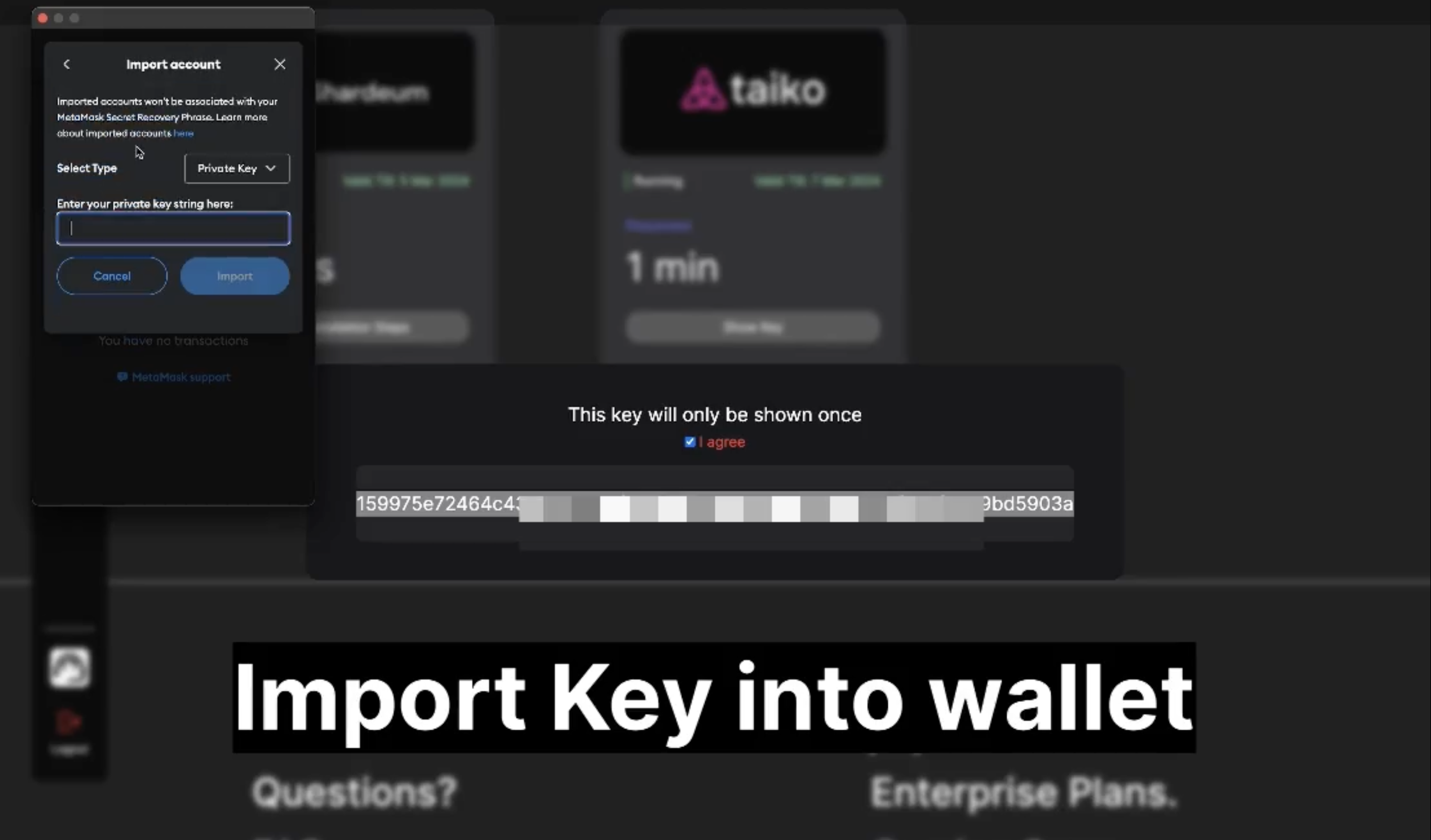 Tutorial: Setting up Taiko Node on Mintair — Mintair | One Click Node 🪄